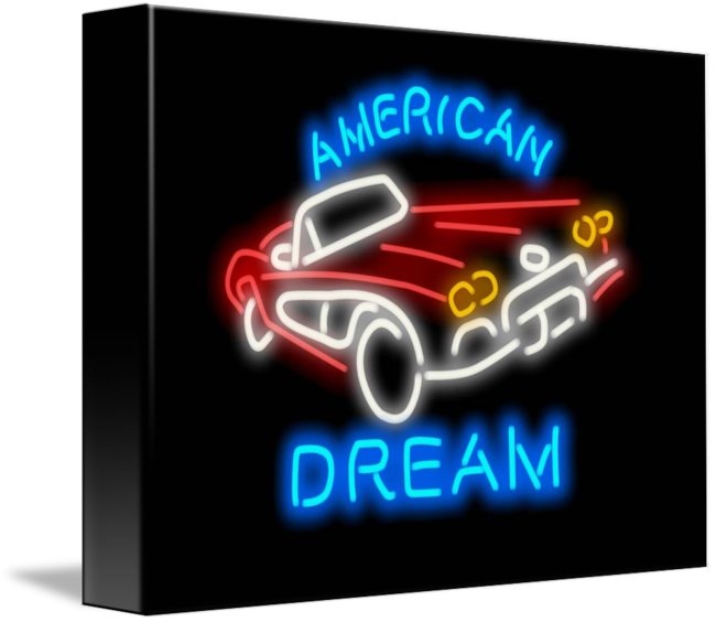 Download Clip Art American Dream Sign By - Neon Sign - ClipartKey