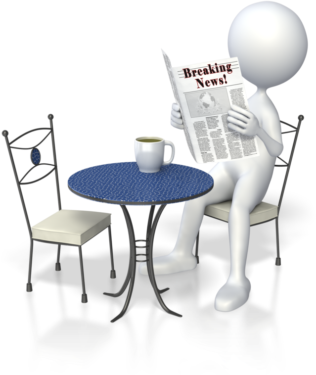 Download Stick Figure Animation Newspaper - Stick Figure Reading ...