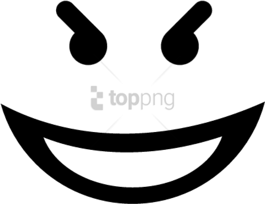 Download Transparent Bad People Clipart - Evil Smiley Face Png - ClipartKey