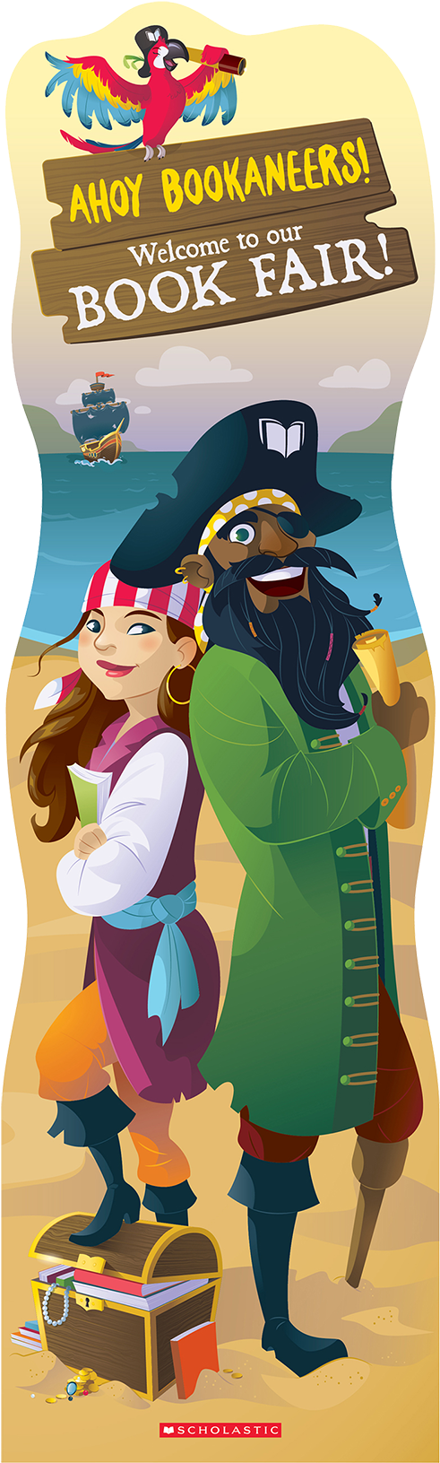 Download Vanessa Flores - Bookaneer Scholastic Book Fair Clip Art ...