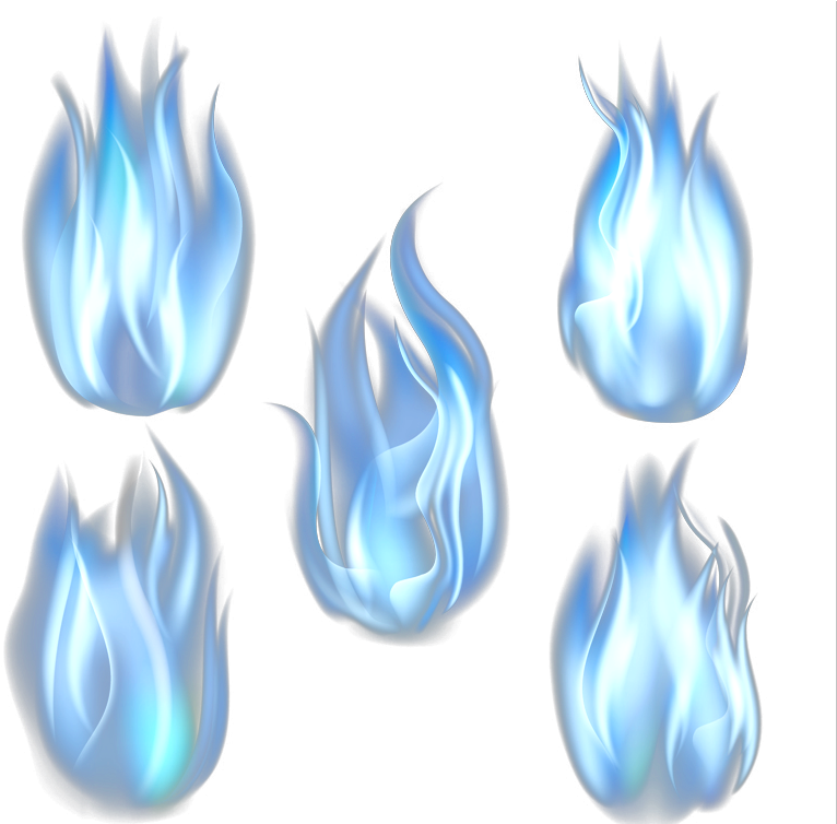 Download Blue Flame Fire Euclidean Vector - Blue Flame Transparent ...