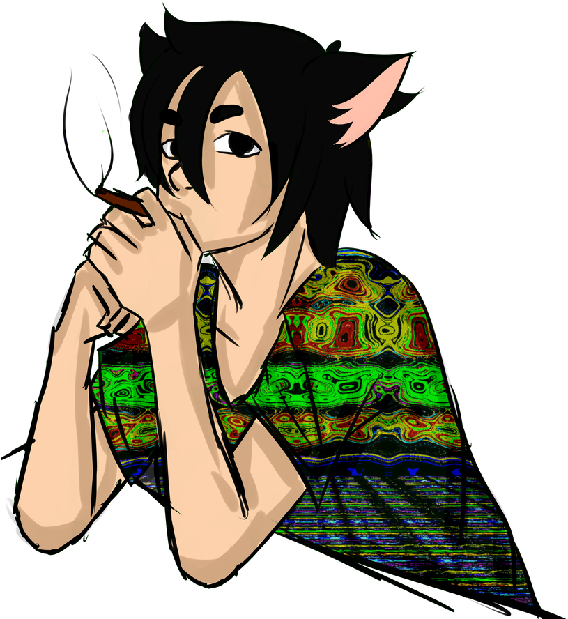 Download Cigarettes Transparent Lit - Cartoon - ClipartKey