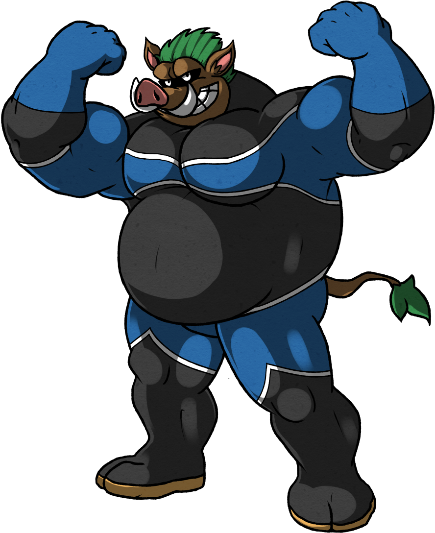 Download Captain Spike Flexing - Cartoon - ClipartKey