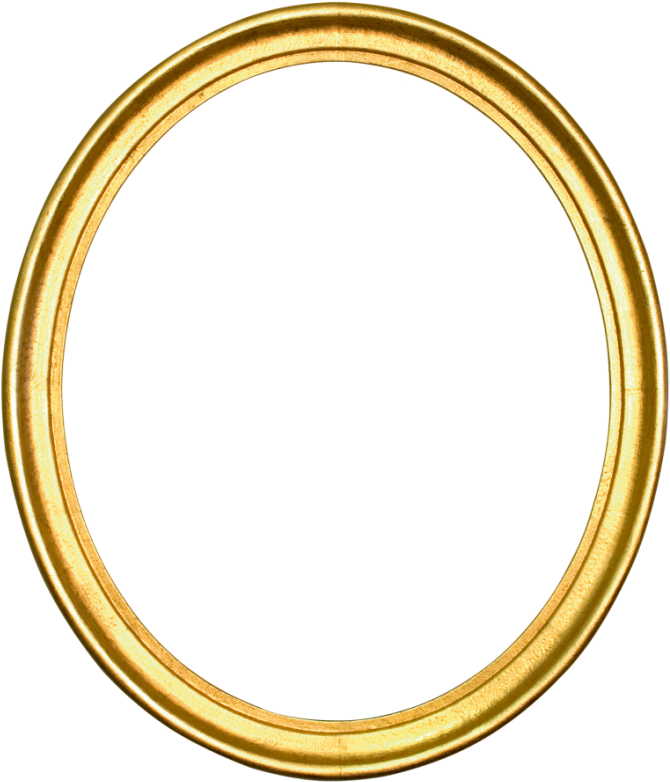 Download Oval Gold Circle Picture Frames Silver - Gold Round Frame Png ...