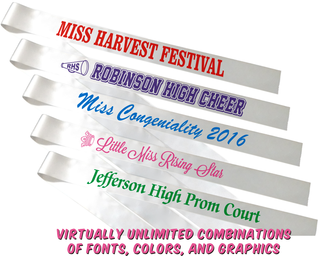 Download Custom Pageant Sashes - Pageant Sash Font - ClipartKey