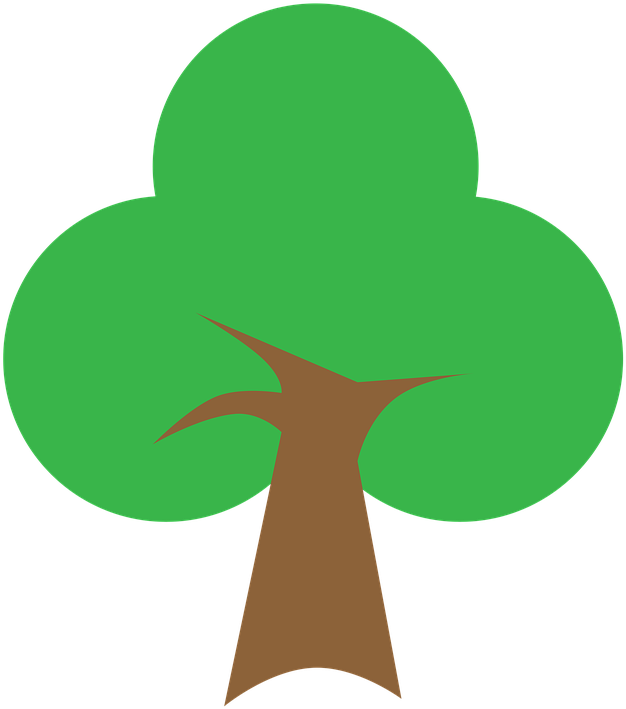 Download Tree, Simple Tree, Nature, Spring, Summer, Landscape - ClipartKey