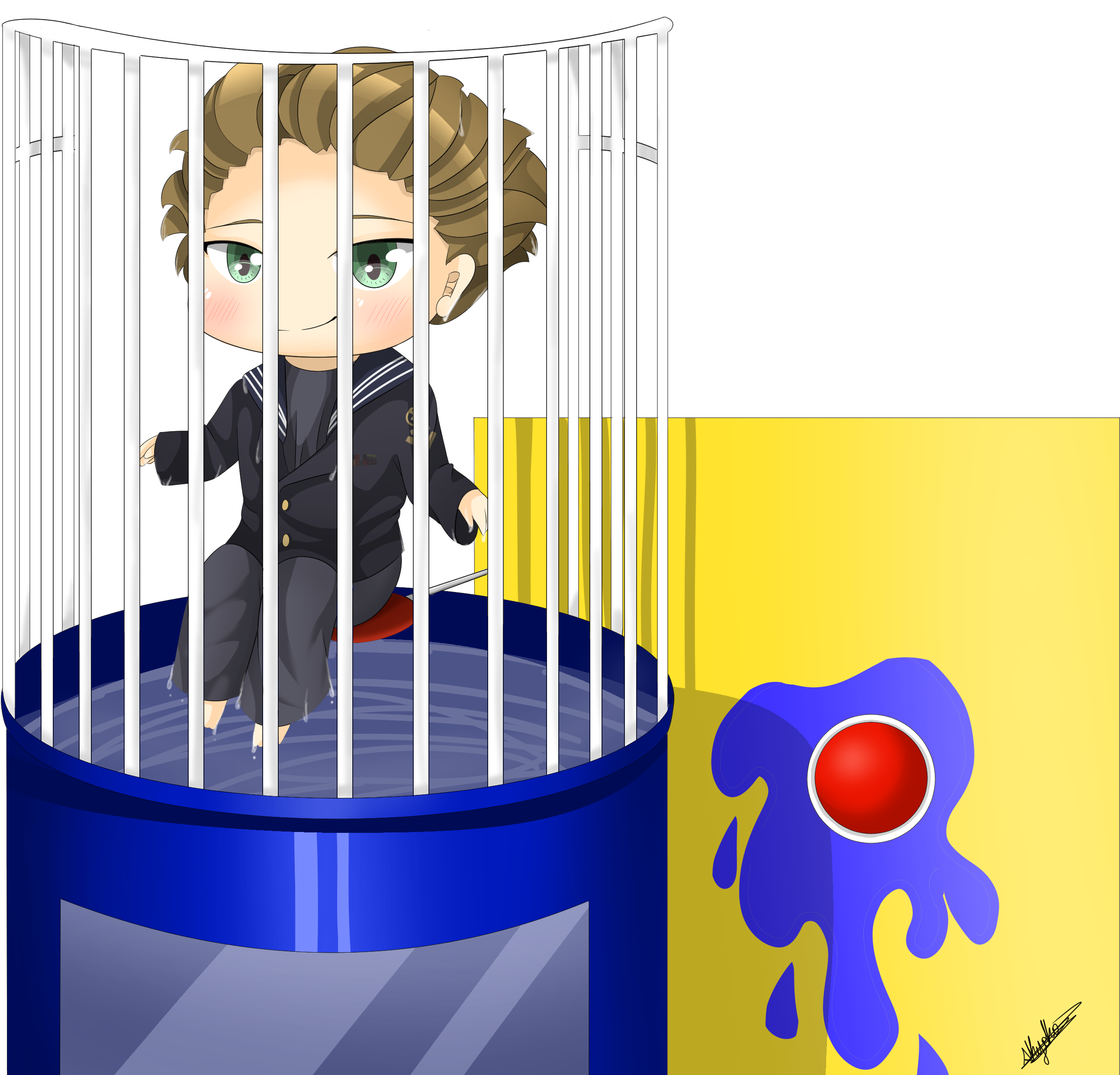 Download Splash Clipart Dunk Tank - Dunk Tank Cartoon Png - ClipartKey