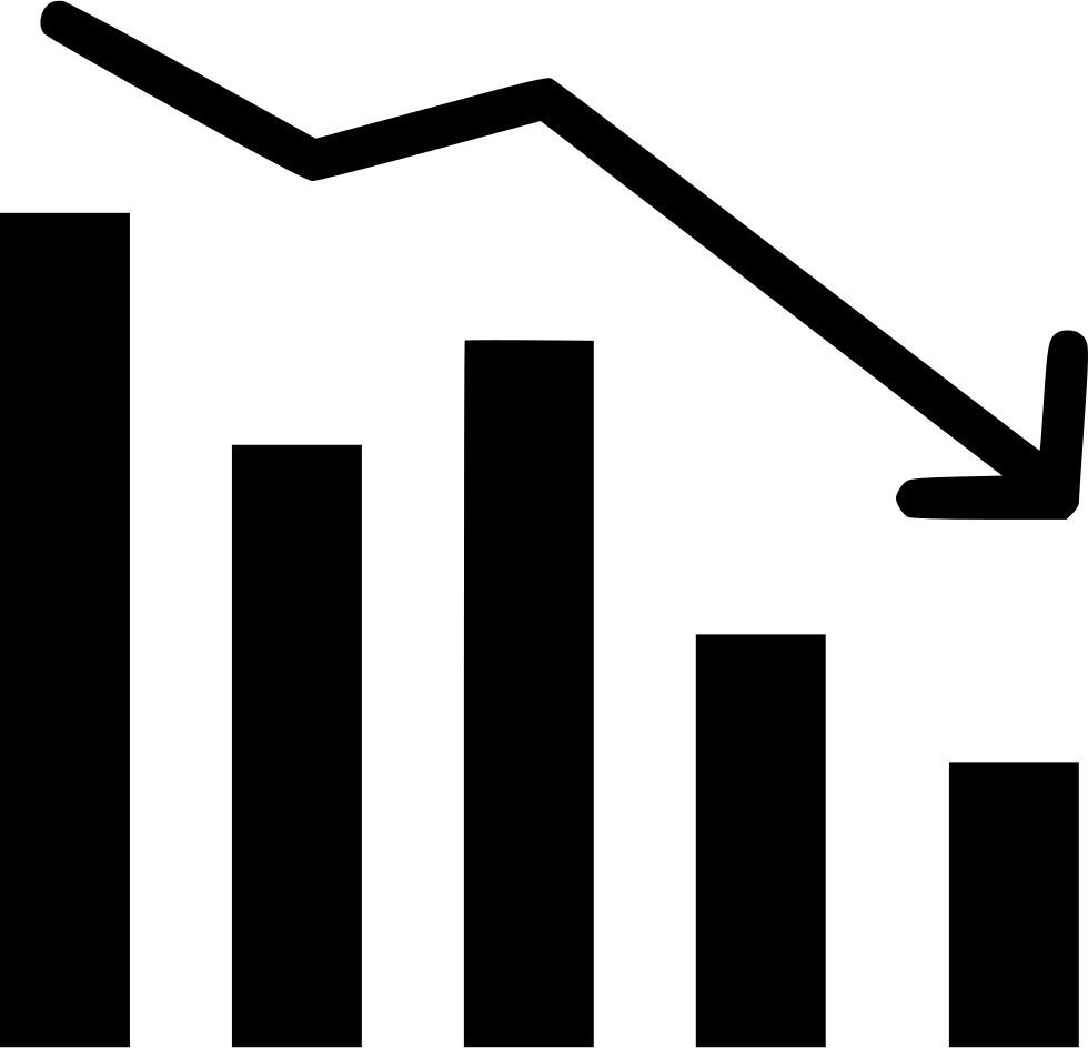 Download Graph Down - Graph Going Down Svg - ClipartKey