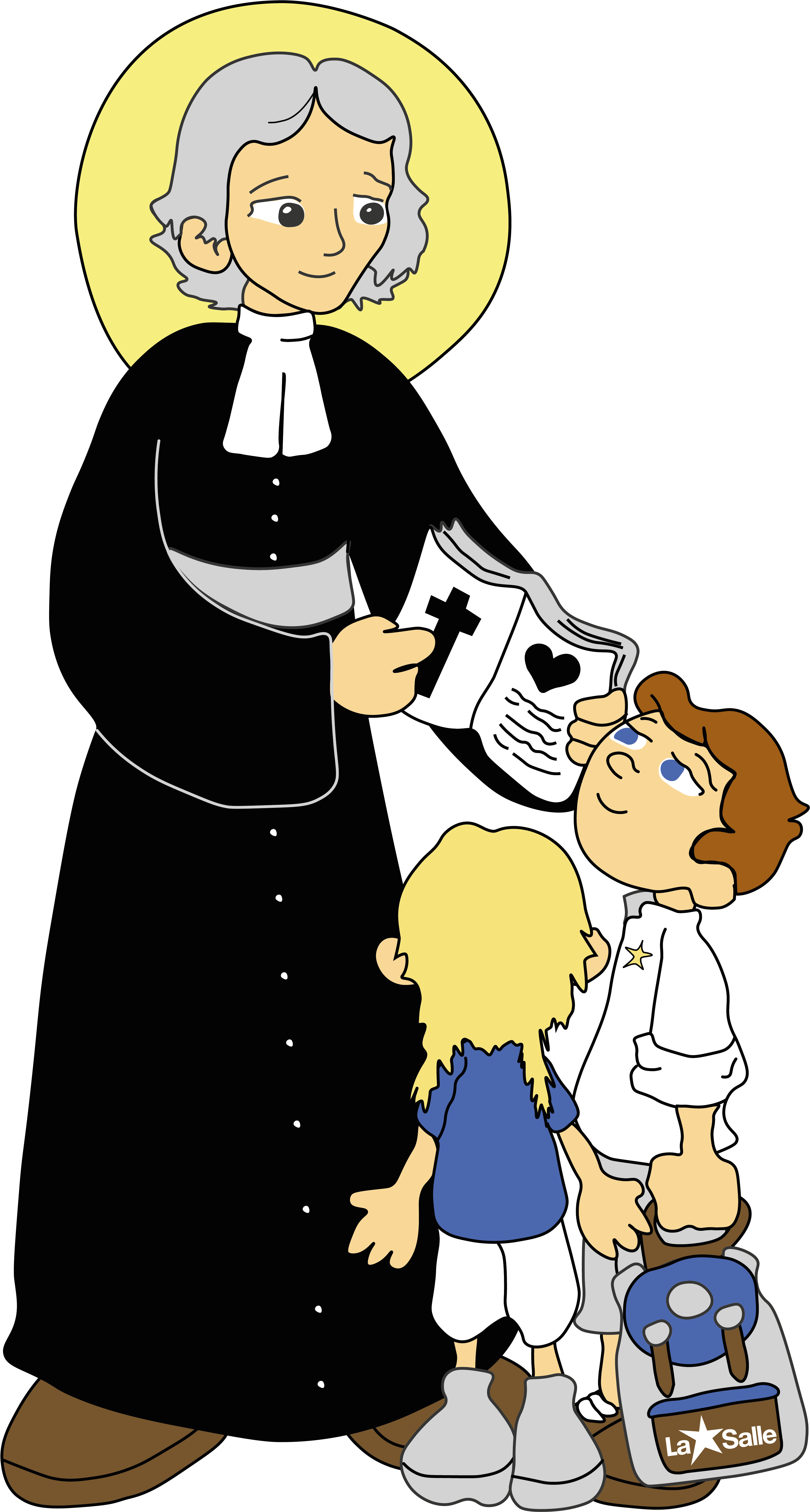 Download Pastor Clipart Pious - San Juan Bautista De Lasalle Animado - ClipartKey
