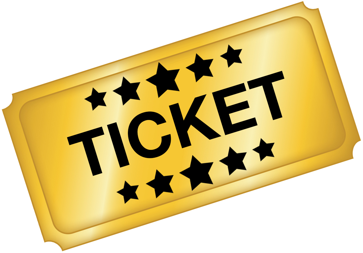 Download Transparent Gold Ticket Png - ClipartKey