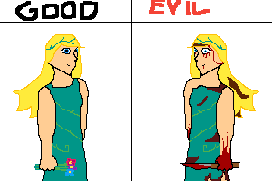 Download Good Vs Evil - Cartoon - ClipartKey