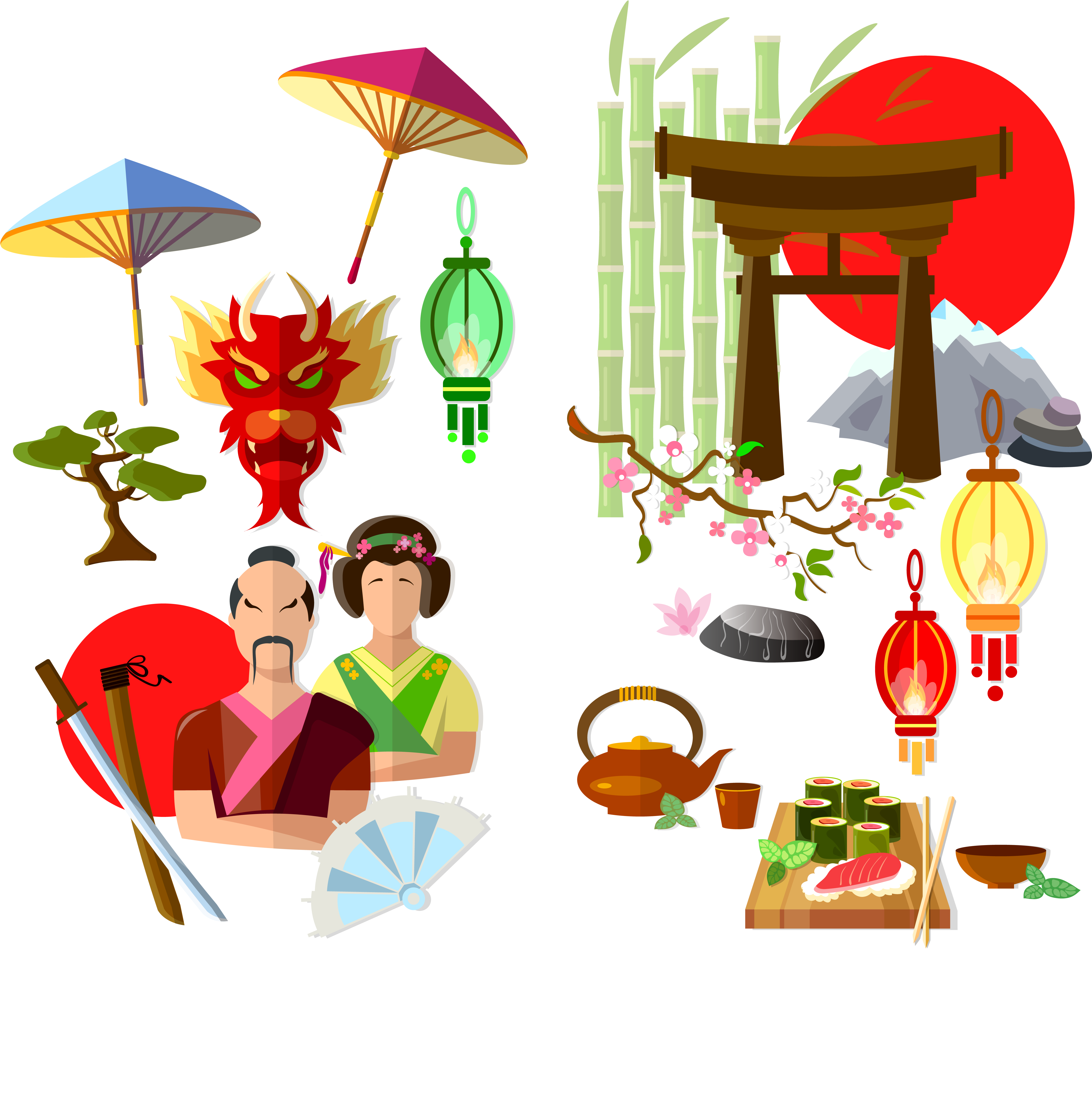 Download Clip Art Cultural Food Clipart - Japan Illustration Png ...