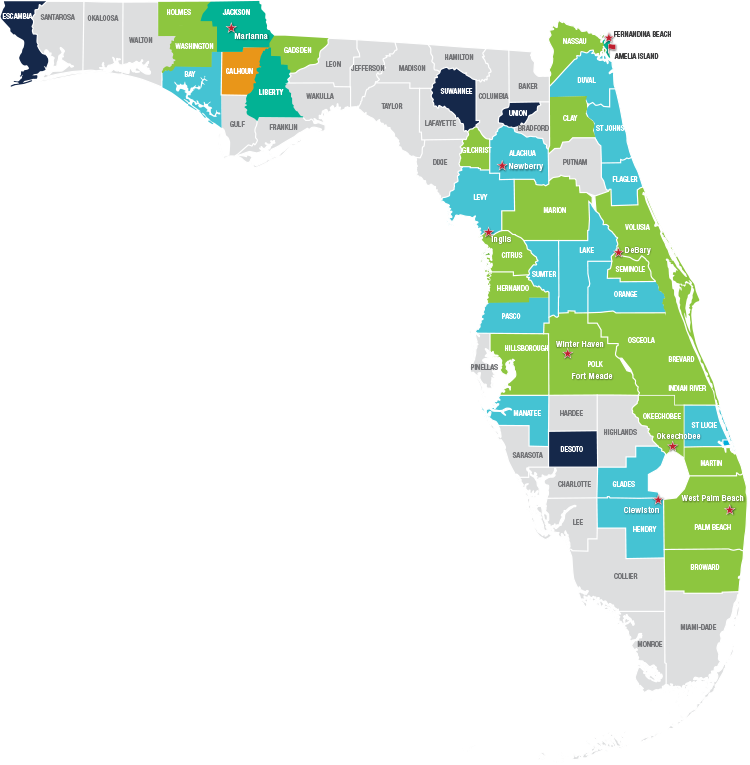 Download Transparent Florida Map Outline Png - Florida Utility Map ...