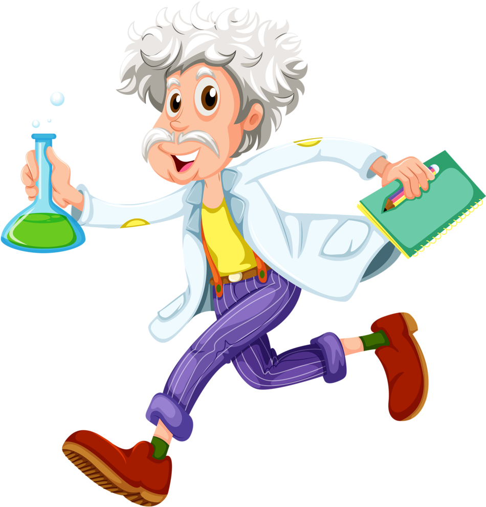 Download Scientist Running - ClipartKey