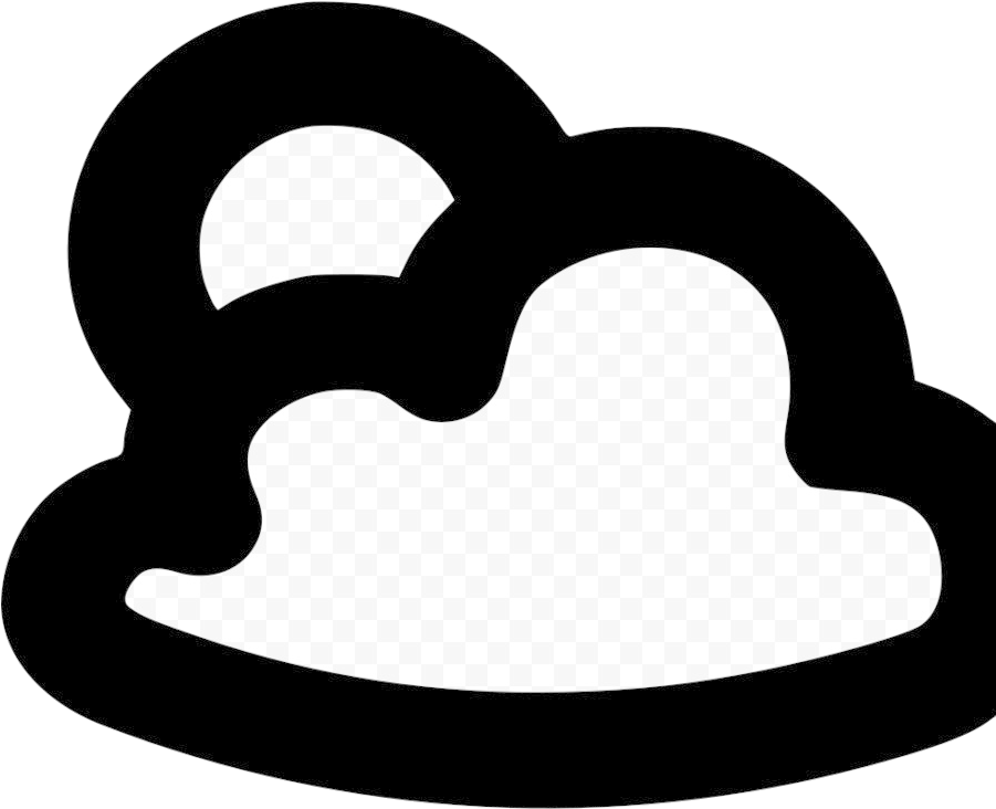 Download Partly Cloudy Clip Art Line Emoji Transparent Png - ClipartKey