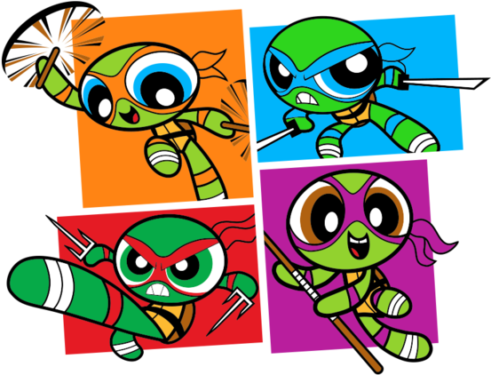 Download Ninja Turtles Power Puff Girls - ClipartKey