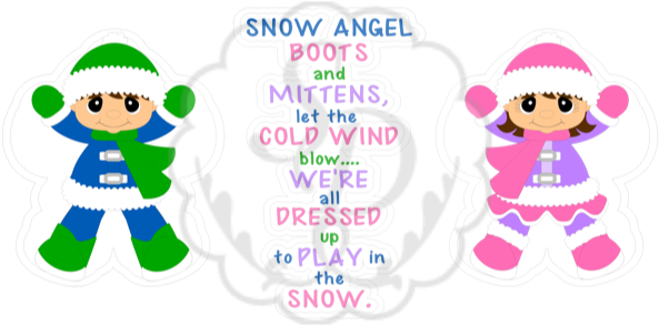 Download Snow Angel Boy And Girl - ClipartKey