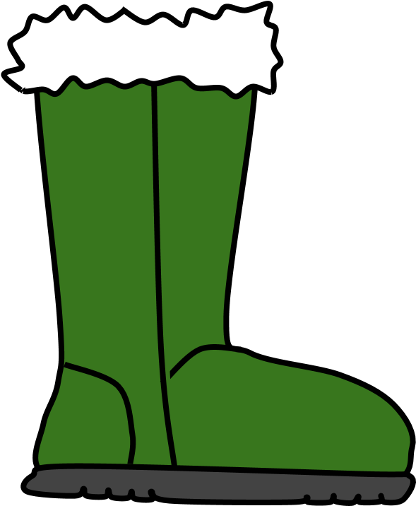 Download Boots, Fur, Snow, Rain, Green - Snow Boot Clipart - ClipartKey
