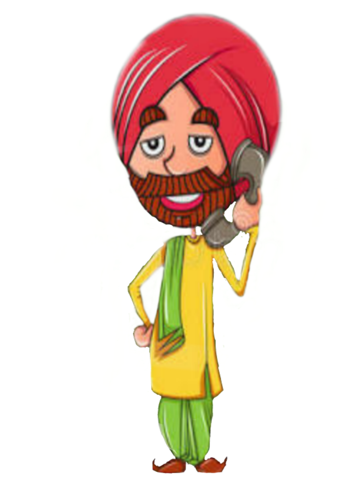 Download #sardar #sheikh #indian #india - Cartoon - ClipartKey