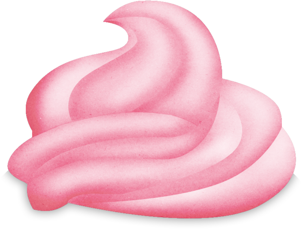 Download #frosting #icecream #pink #freetoedit - Frozen Yogurt - ClipartKey