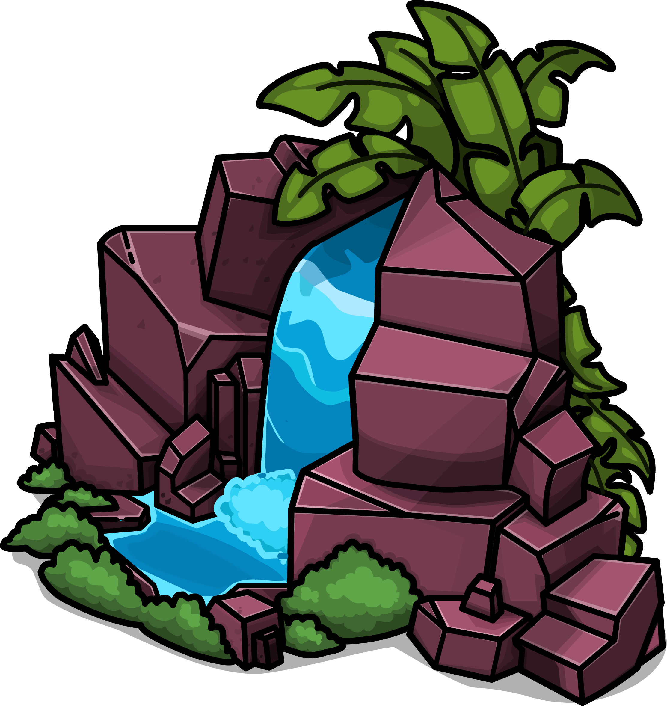 Download Waterfall Sprite - Illustration - ClipartKey