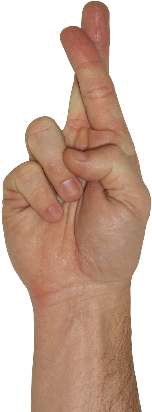 Download Transparent Fingers Crossed Png - Fingers Crossed Png - ClipartKey