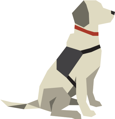 Download Service Dog Cartoon Png - ClipartKey