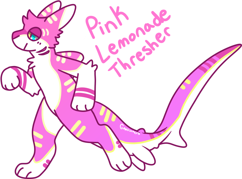Download Pink Lemonade Thresher Shark - Cartoon - ClipartKey