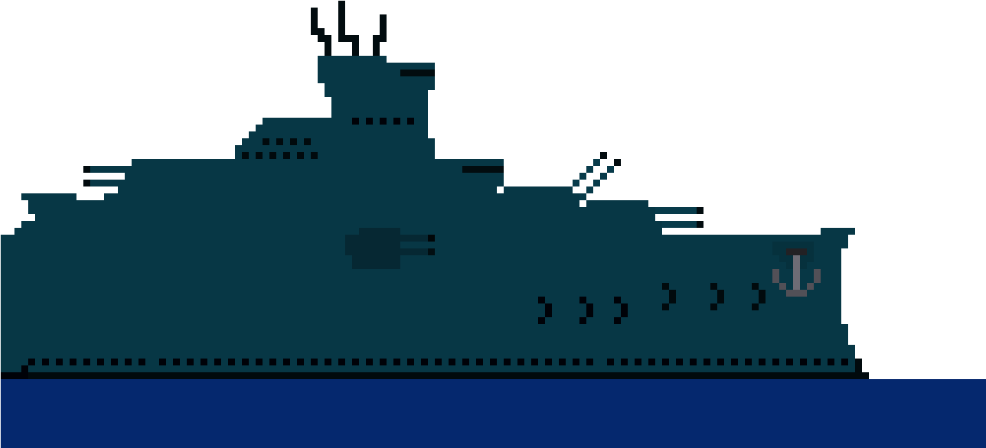 Download Pixel Art Battle Ship - ClipartKey