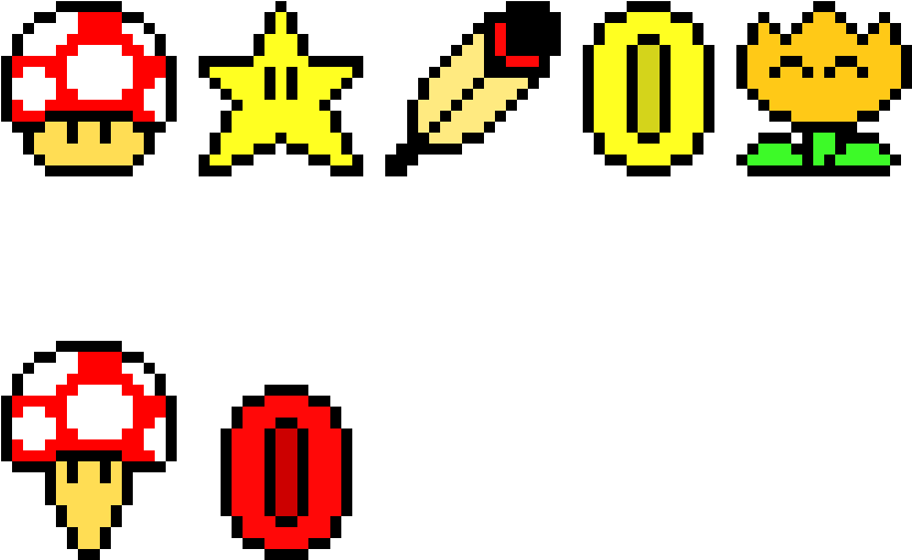 Download Super Mario World Power Up Pixel - ClipartKey