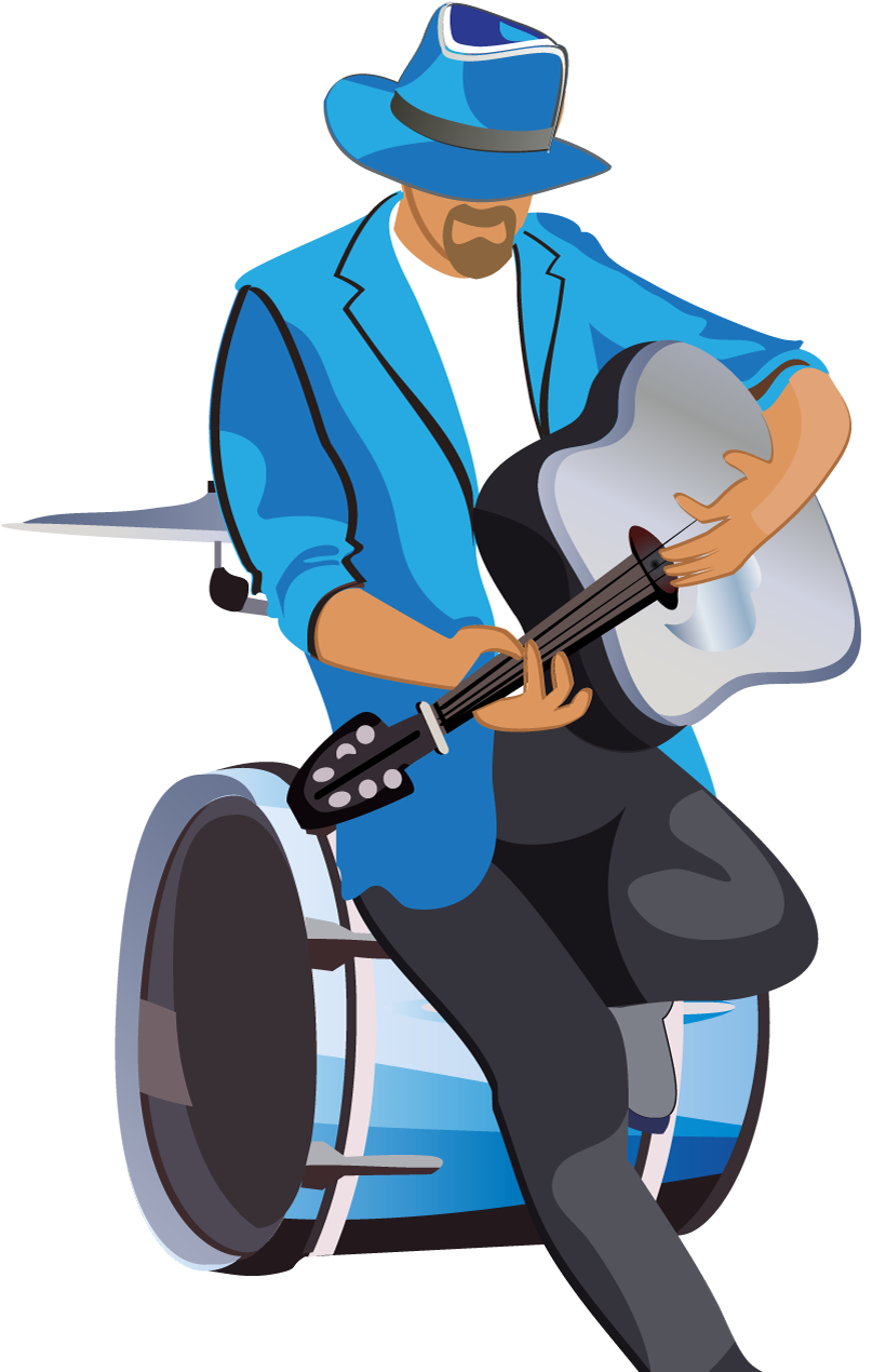 Download Singer Songwriters - Illustration - ClipartKey