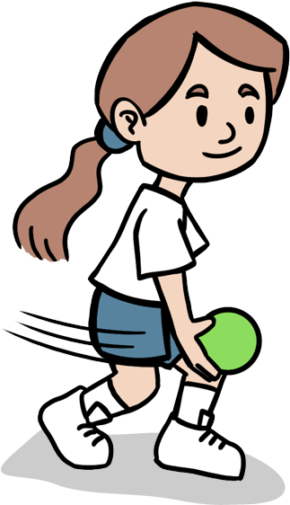 Download Striking And Fielding - Children Doing Pe Cartoon - ClipartKey
