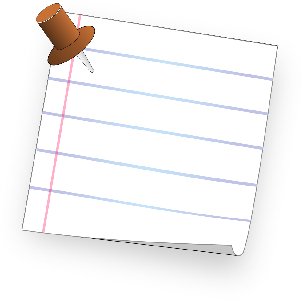 Download Paper Post-it Note Drawing Pin Notebook - ClipartKey