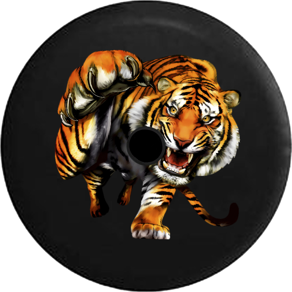 Download Tiger Attacking Transparent - ClipartKey