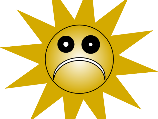 Download Clipart Sunshine Frame - Sad Sun Clipart - ClipartKey