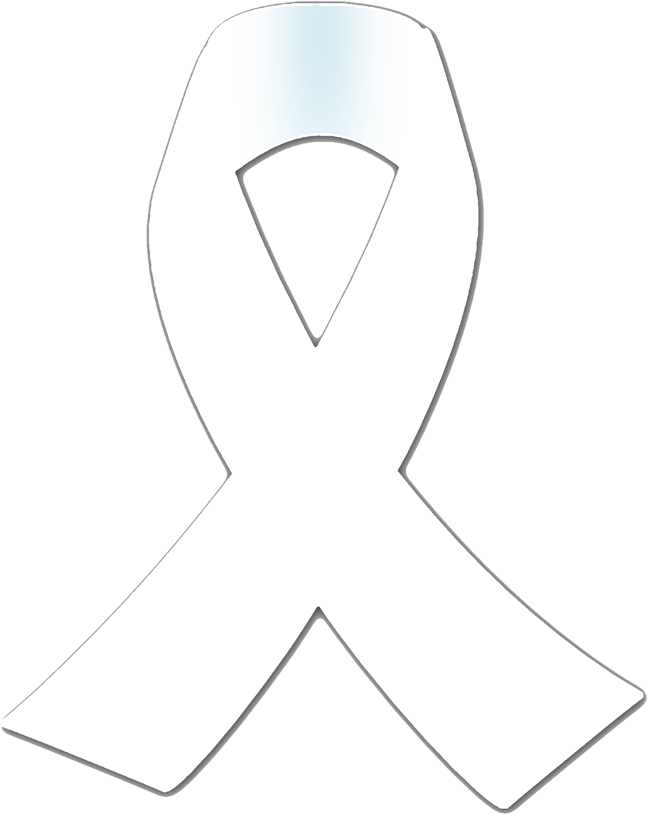Download Transparent White Ribbon Png - White Awareness Ribbon Png ...