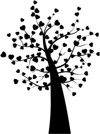 Download Tree Silhouette Png Heart - Heart Tree Clipart Png - ClipartKey