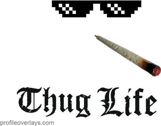 Download Thug Transparent Overlay - Thug Life - ClipartKey
