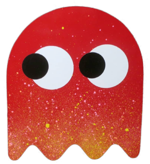 Download #stickergang #pacman #ghost #eyes #big #red #old #school ...