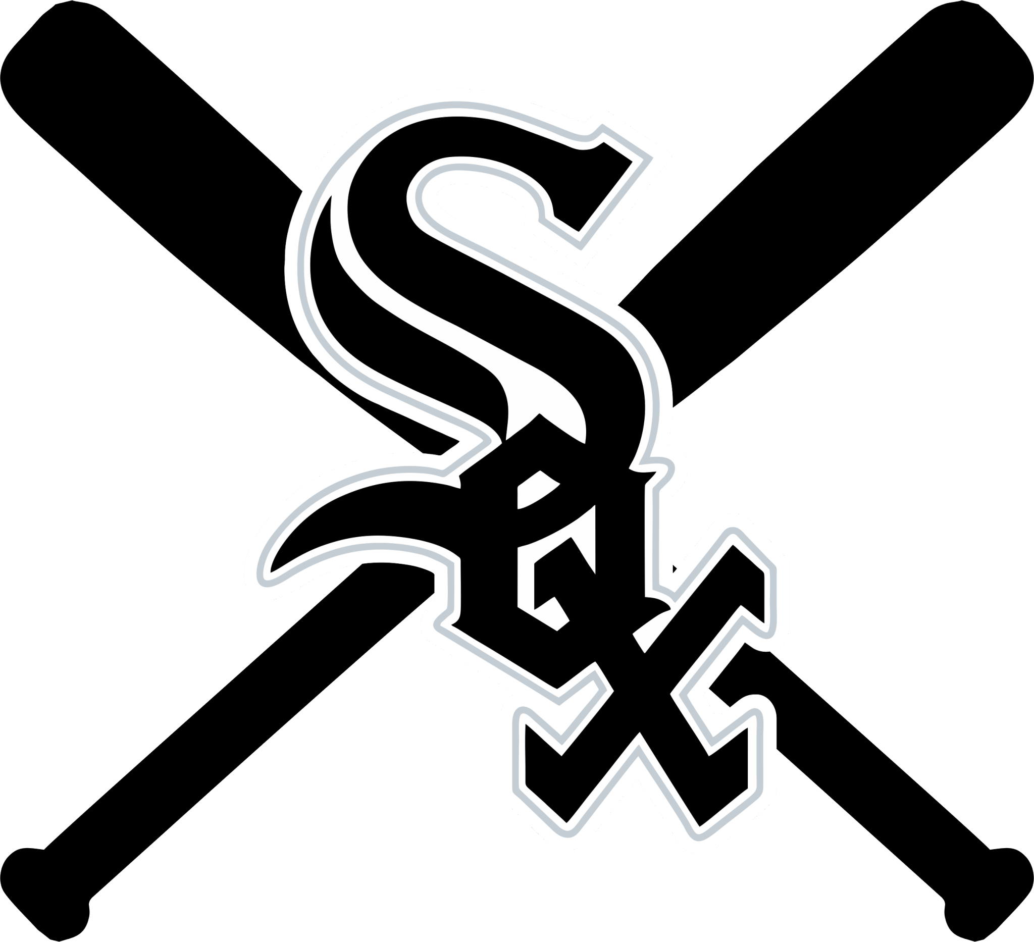 Download Chicago White Sox Crossed Bats - White Sox Mlb Logo - ClipartKey