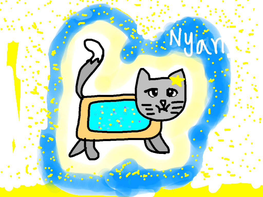 Download Transparent Nyan Cat Png - Cartoon - ClipartKey