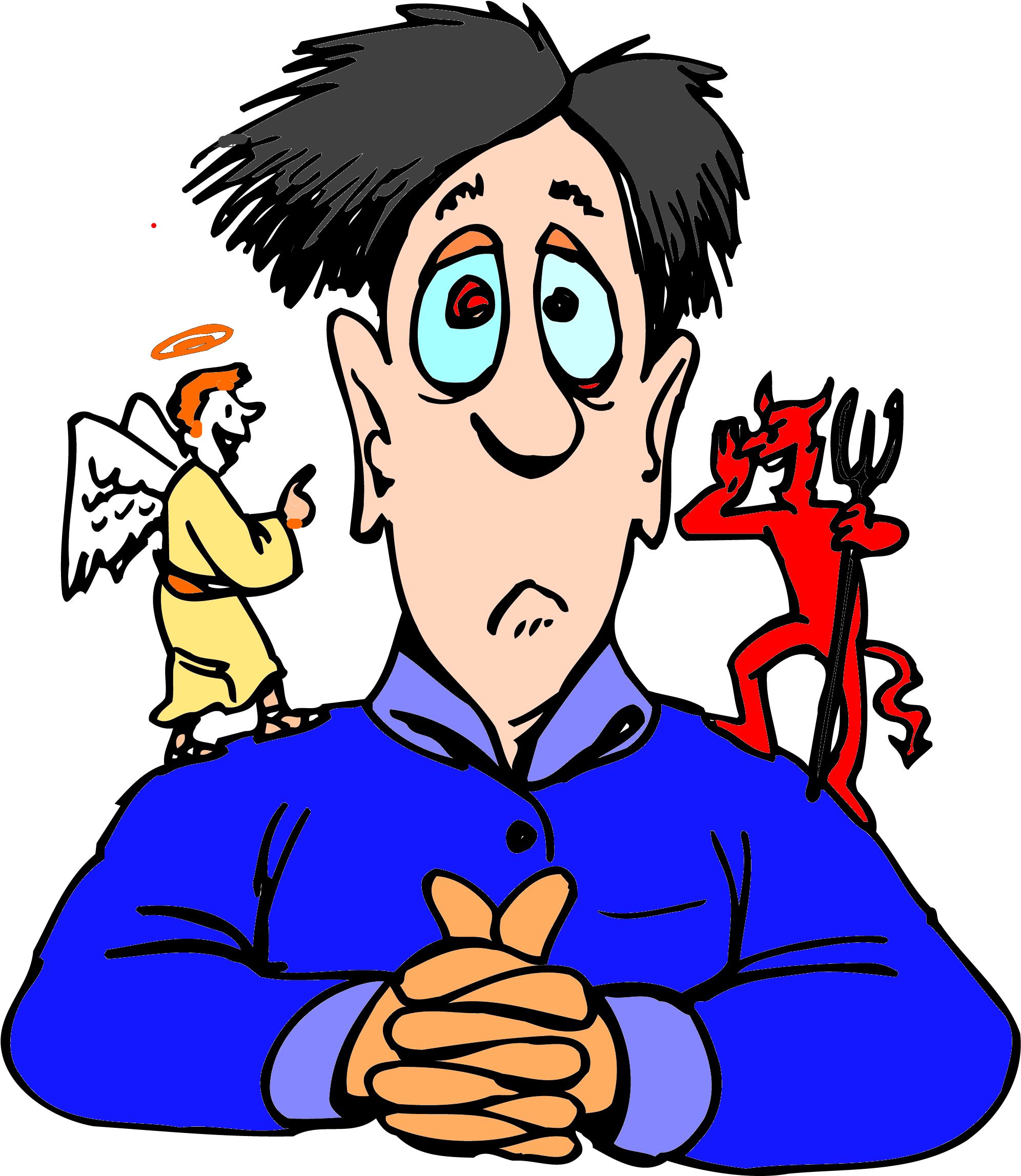 Download Lent Clipart Forgiven - Good Vs Evil Cartoon - ClipartKey