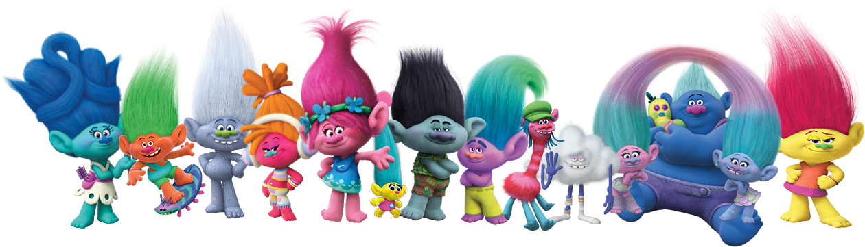 Download Transparent Trolls Characters Png - Trolls Png - ClipartKey