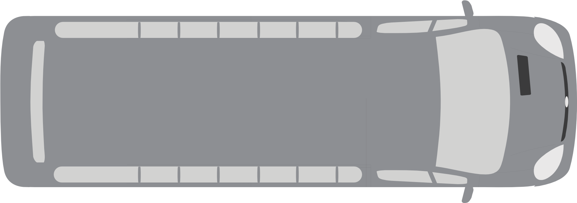 Download Bus Top View Svg - ClipartKey