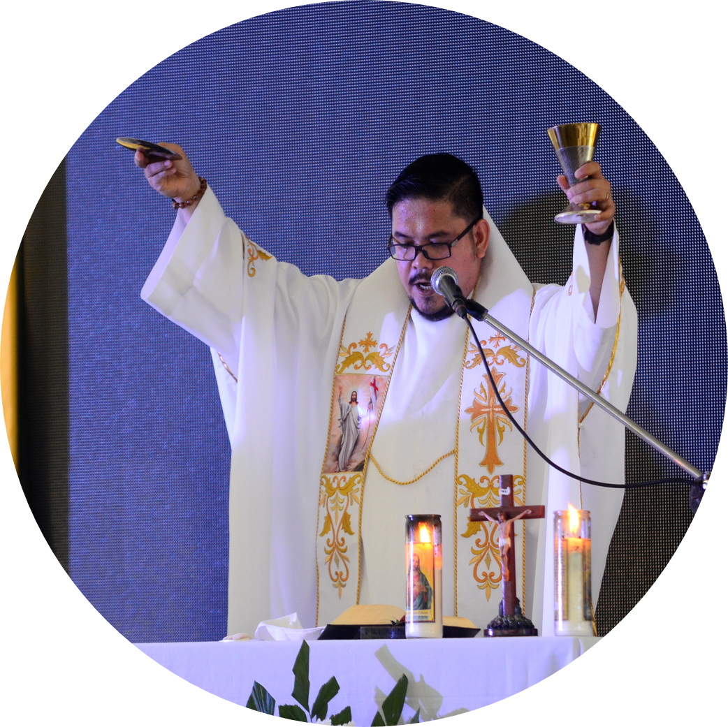 Download Transparent Priest Collar Png - Eucharistic Adoration - ClipartKey