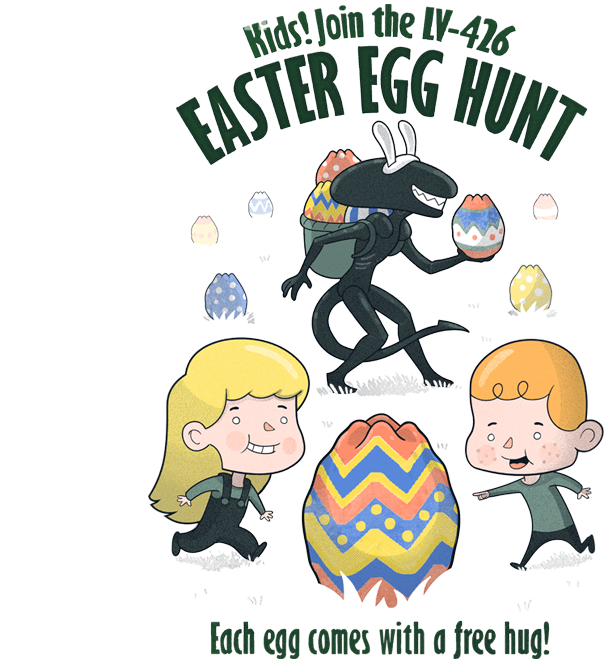 Download Transparent Egg Hunt Clipart - Xenomorph Easter - ClipartKey