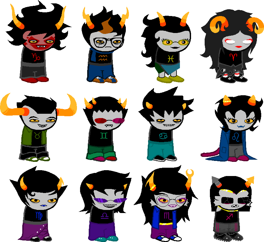 Download Ms Paint Adventures Wiki - Homestuck Trolls Sprites - ClipartKey
