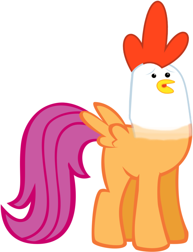 Download Swap Chicken Head - Mlp Rainbow Dash Sister - ClipartKey