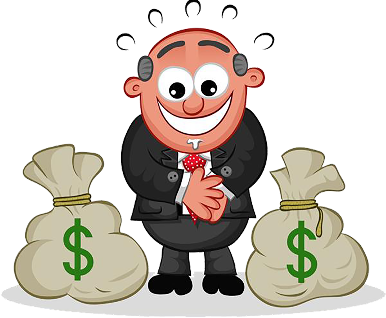 Download Clip Art Cartoon Man Transprent Png - Greedy Clipart Png ...