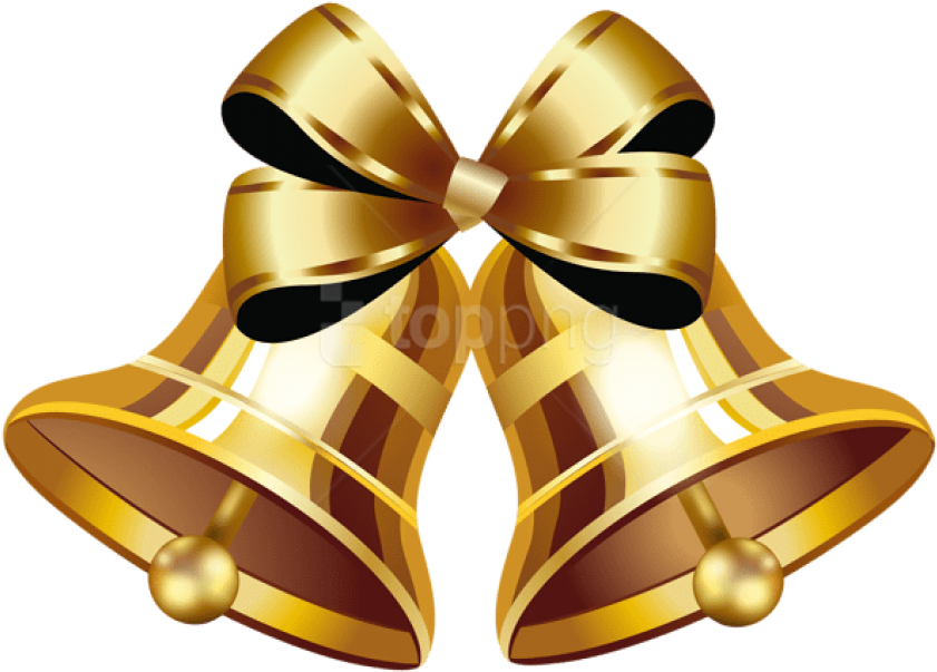 Download Transparent Bells Png - Gold Wedding Bells Png - ClipartKey